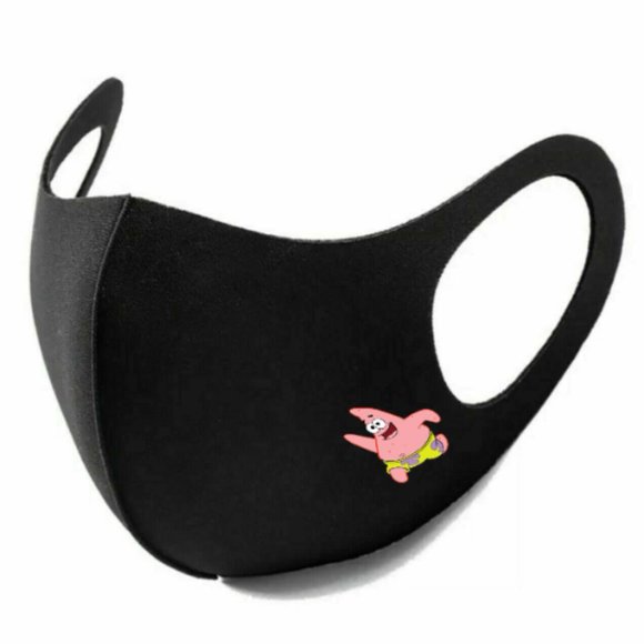 Handmade | Accessories | Patrick Star Logo Face Mask Washable Reusable ...